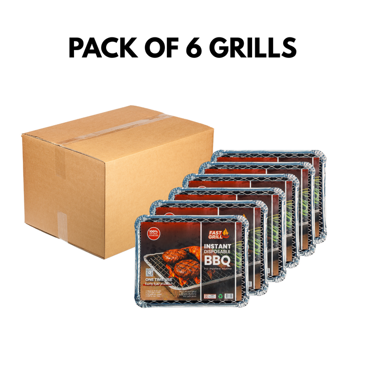 Fast Grill - Single Use Charcoal Grill ~ 2 Hour burn time – The Smokebox